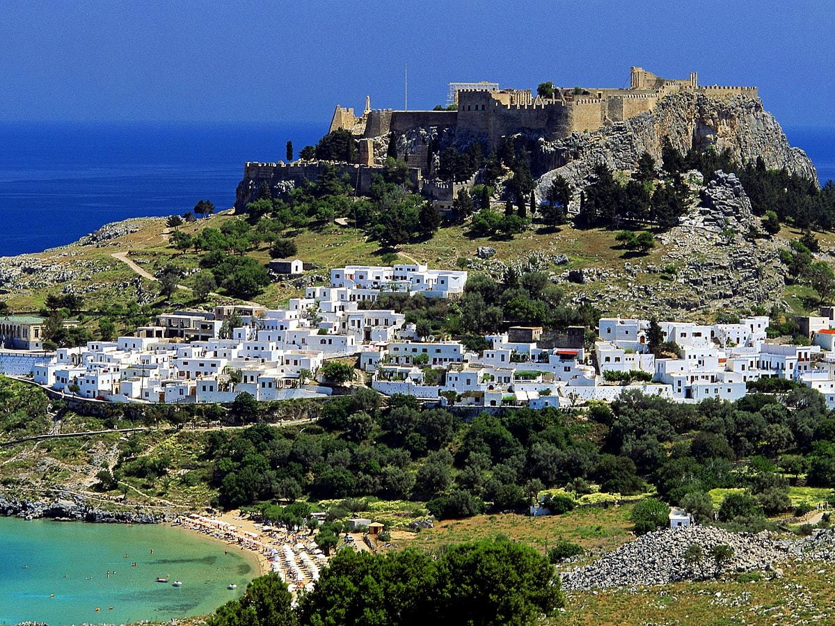 Acropolis of Lindos wallpapers HD | Download Free backgrounds