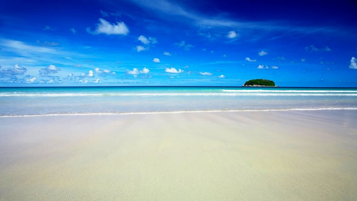 Fondo de pantalla Playa, Azules, Mar bonito | Fondo