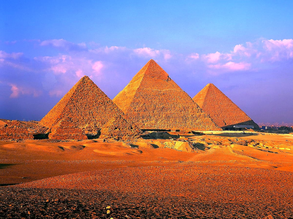 Bakgrunnsbilde Pyramidene I Giza, Egypt, Pyramide 1440x900 | Laste Ned ...