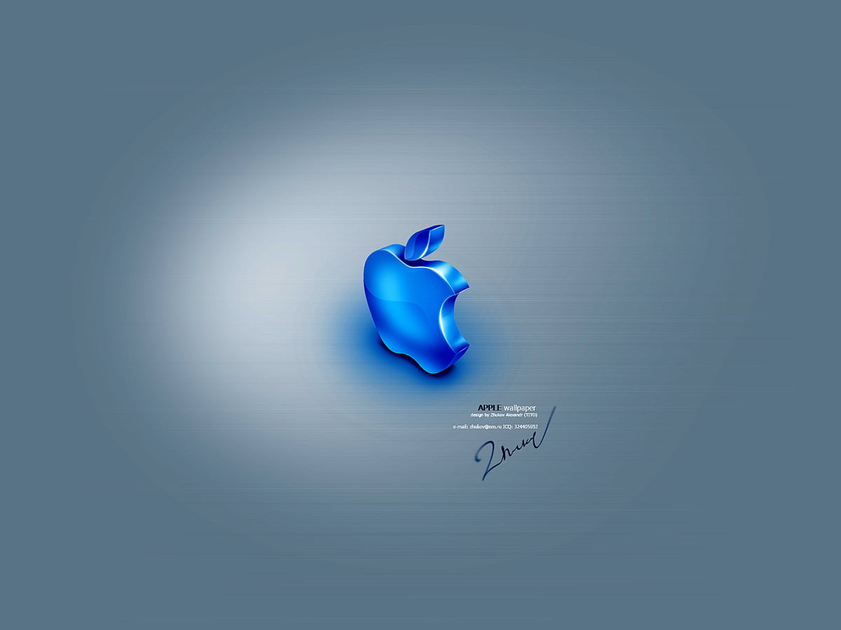 Imagen de pantalla Logotipo De Apple, Azules, Diseño | Foto Gratis