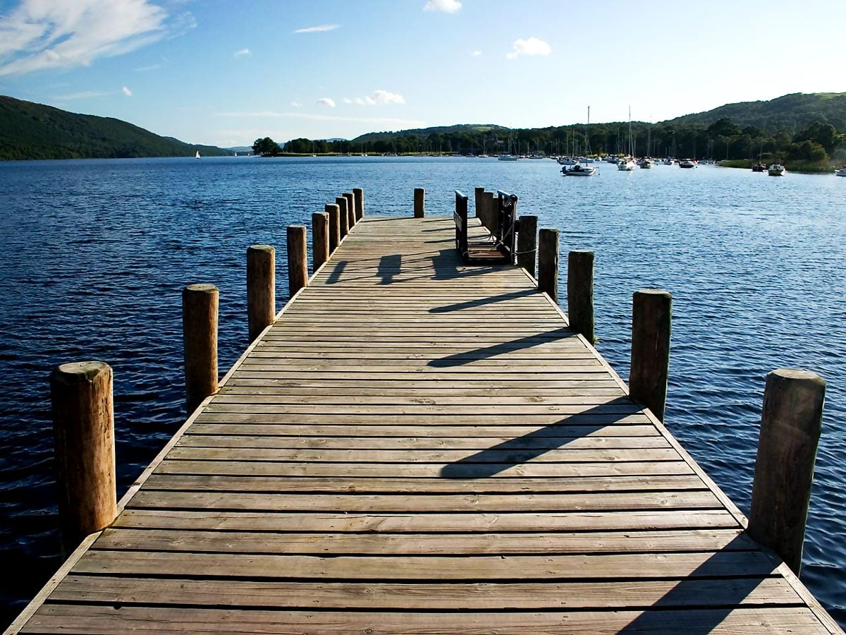 Pin Fondos De Pantalla Paisajes Muelle Fondo Barcos Anclados En La