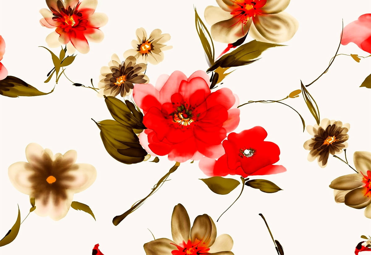 50+ Painted flowers wallpapers HD | Download Free backgrounds