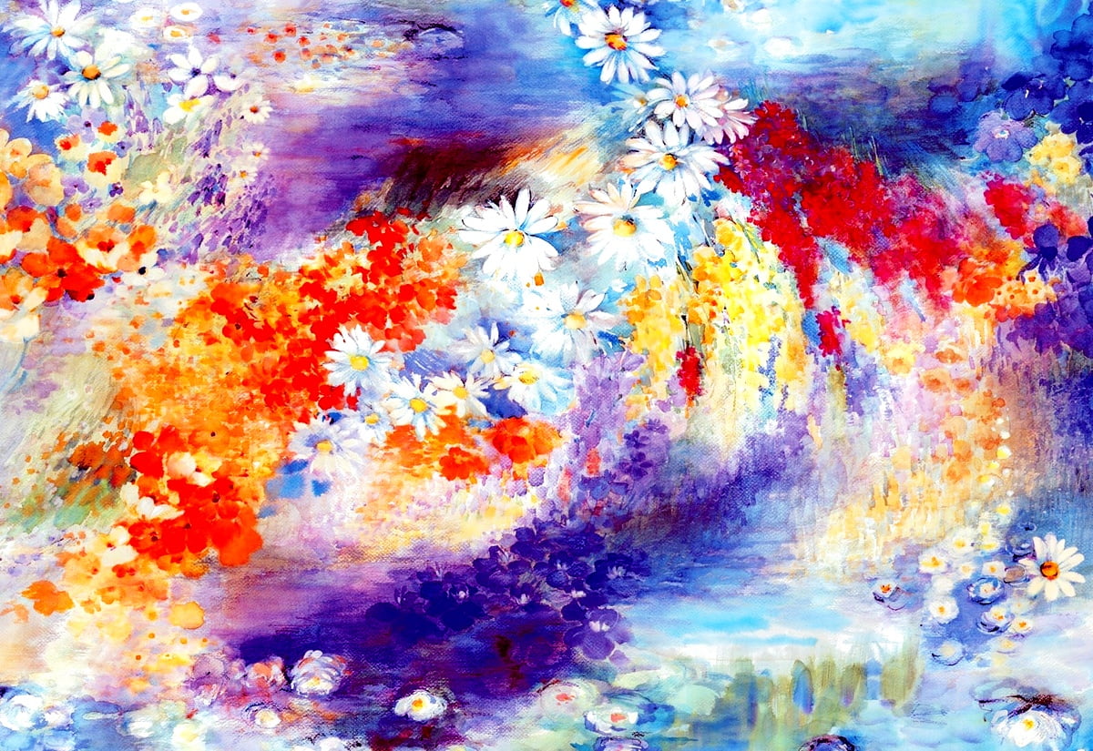 Bakgrunnsbilde Malte Blomster, Maleri, Akvarellmaling | Laste Ned ...
