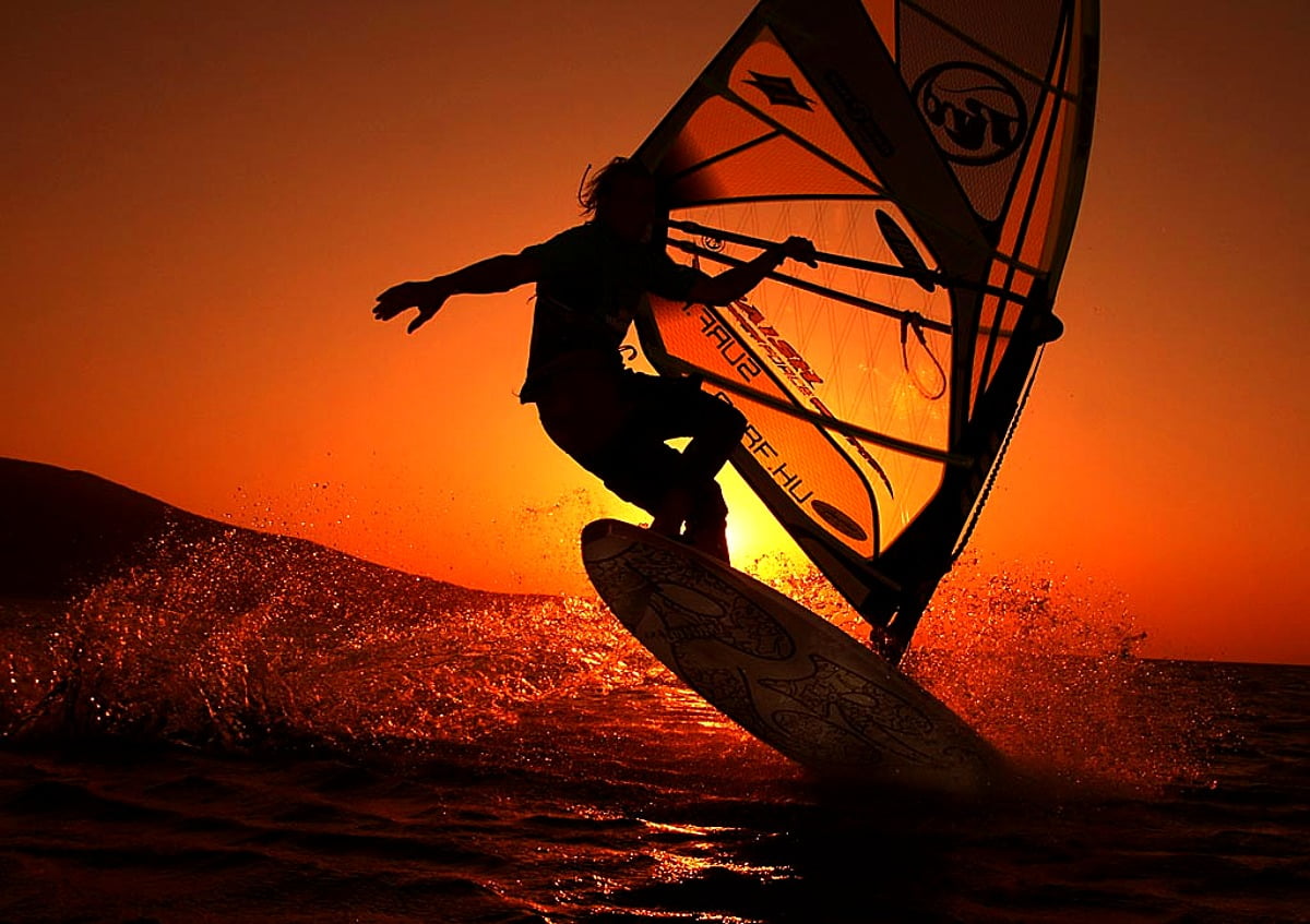 Photo Art, Windsurfing, Sunset wallpaper | Download Free pictures