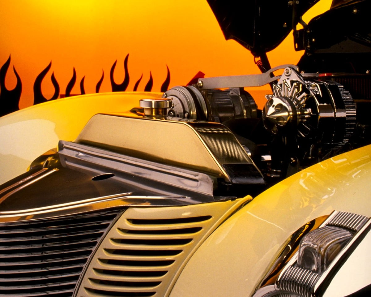 Hot Rod, Gule, Biler baggrundsbillede | Gratis baggrundsbillede