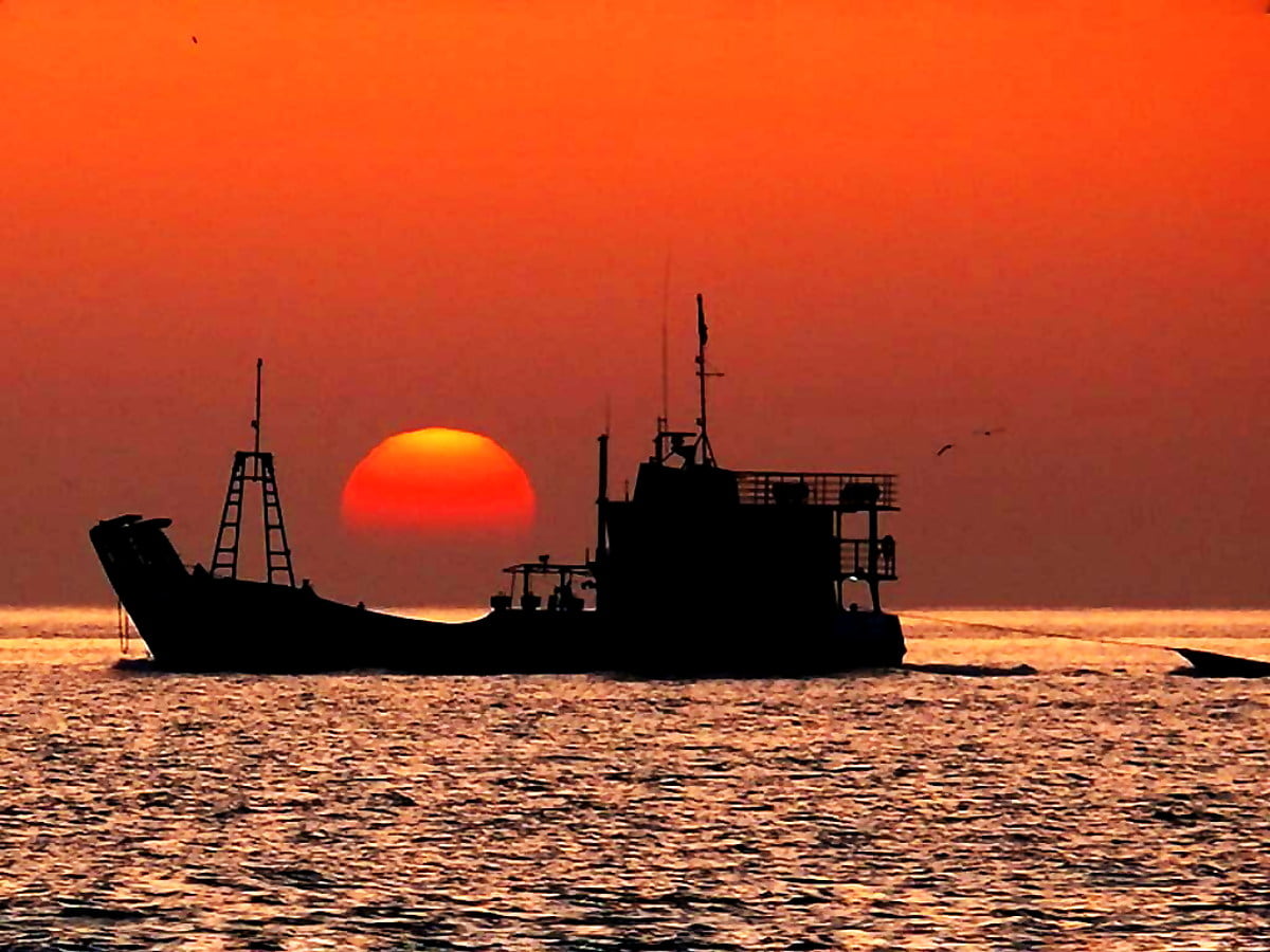 Ship, Sunset, Horizon wallpaper | TOP Free Download pictures