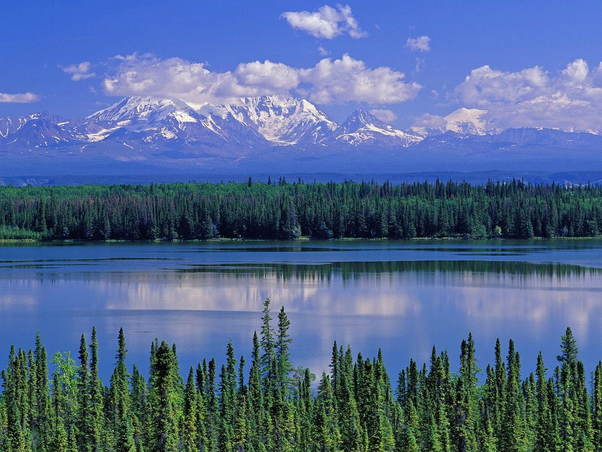 Fondo de pantalla aesthetic Naturaleza, Alaska, Reflexión | Descargar Fondo