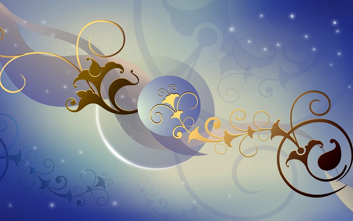 Painted Flowers, Blue, Cartoons wallpaper | Download Free pics